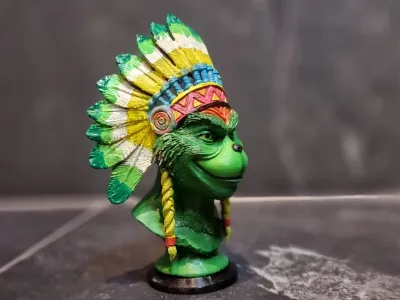 Native Grinch Bust - 3D Magic | Nexprint: Free 3D Model Downloads