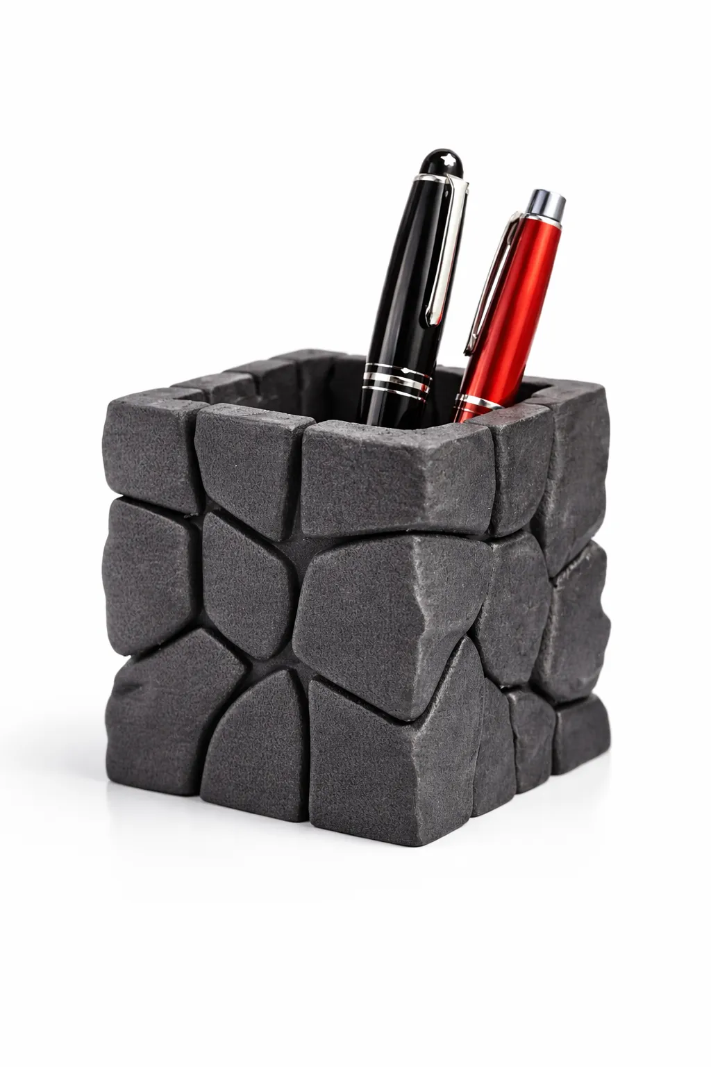 Lava Stone Cube - Modern Pen Holder - BotanyChic | Nexprint: Free 3D ...