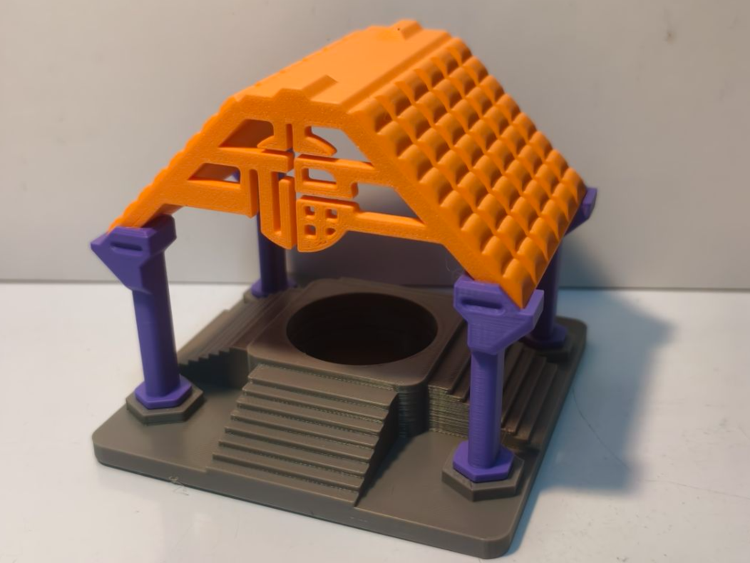 Fufu Courtyard Pavilion - 魔法书包 | Nexprint: Free 3D Model Downloads