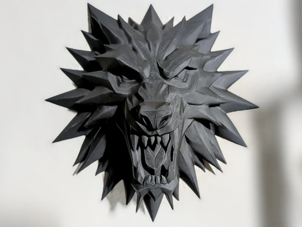 Witcher Wolf Head Wall Sculpture - Deadmoon | Nexprint: Free 3D Model ...