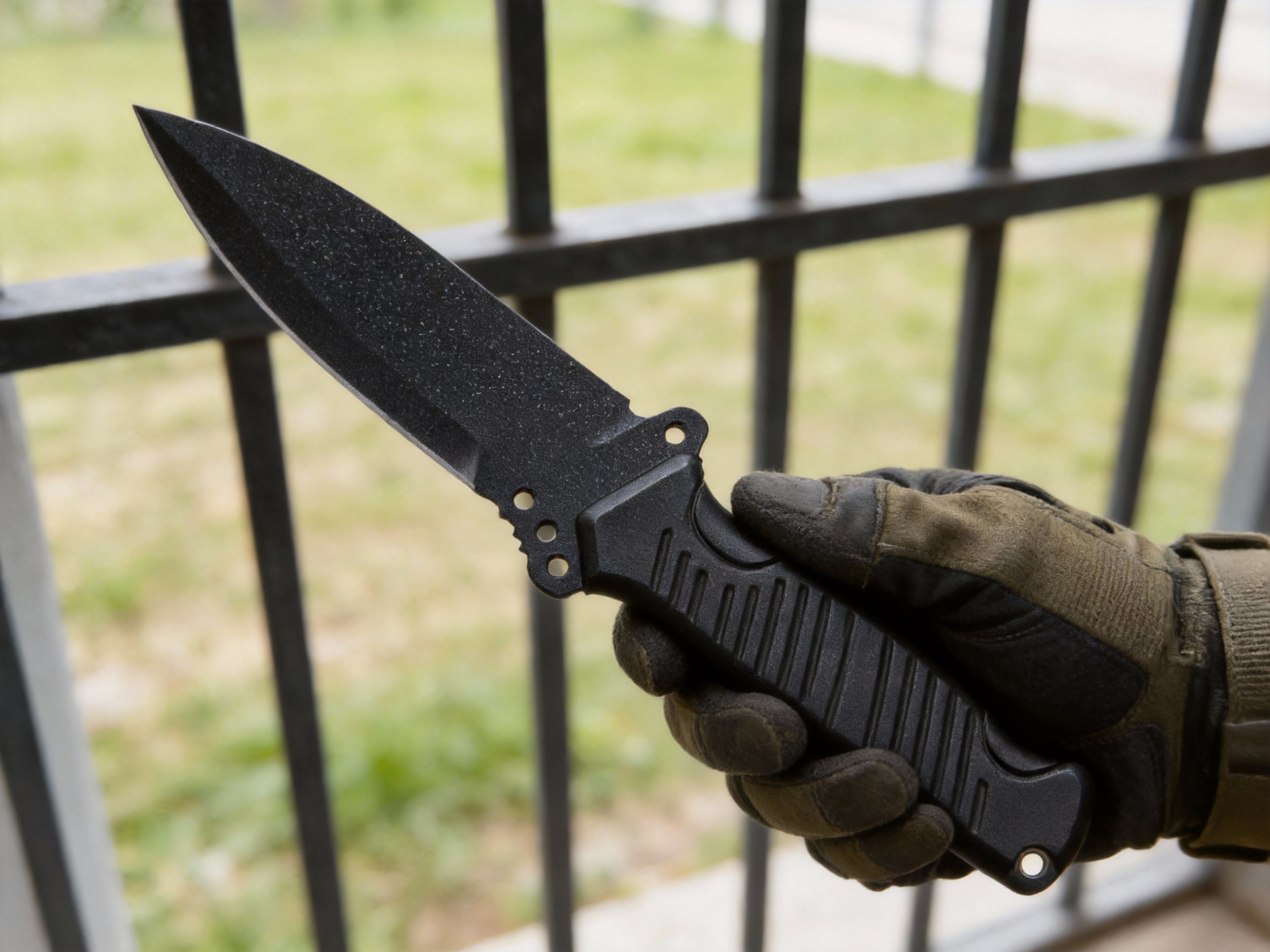 Multi-Hole Straight-Pattern Anti-Slip Tactical Dagger - Ted | Nexprint ...