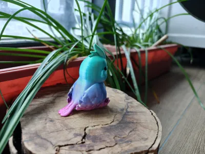 Cute little parrot - popuui | Nexprint: Free 3D Model Downloads