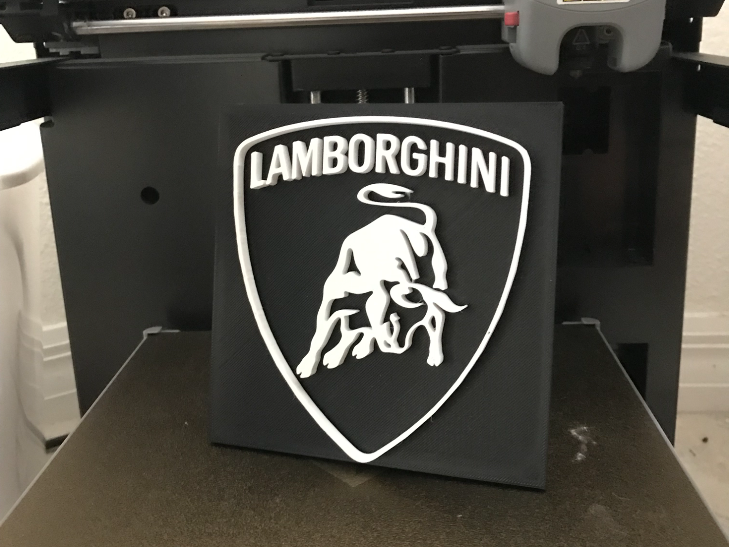 Lamborghini logo - forgedinPLAstic | Nexprint: Free 3D Model Downloads