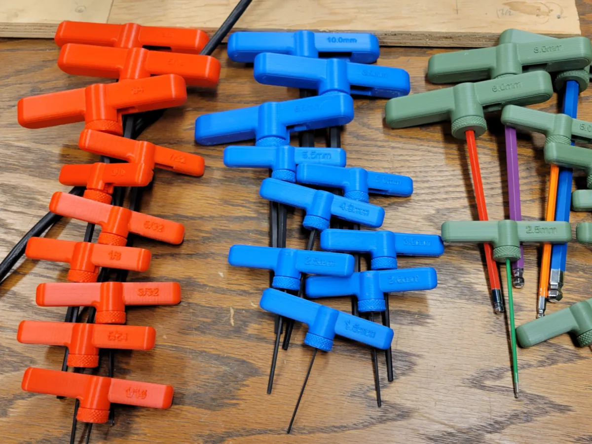 Hex Key T-Handles - dumgoat | Nexprint: Free 3D Model Downloads