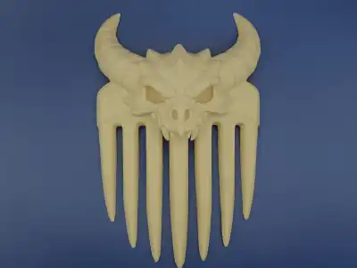 Dragon Skull Hair Comb - Aleandrus | Nexprint: Free 3D Model Downloads