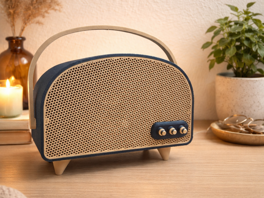 Retro Radio for Google Mini - SKIPPER07 | Nexprint: Free 3D Model Downloads