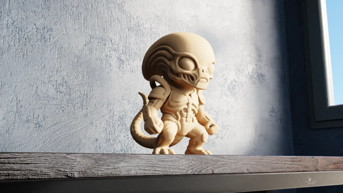 Chibi Xenomorph - Marjers | Nexprint: Free 3D Model Downloads