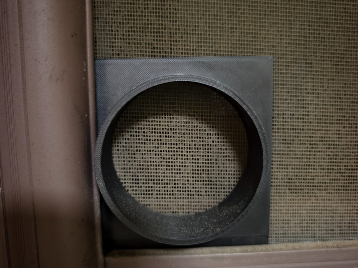 Invisible screen window exhaust interface sealing box exhaust 80 air ...