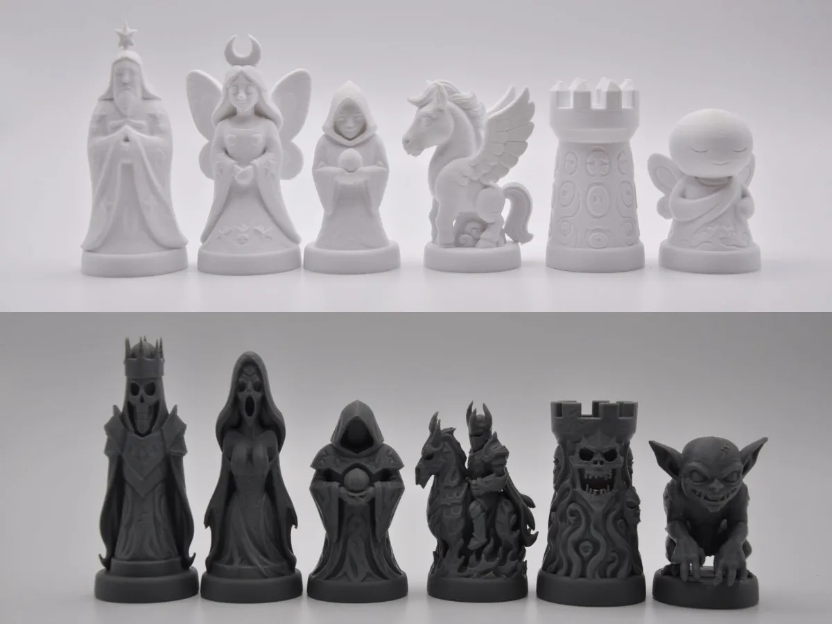 Dream v Nightmare Chess Set - M2 Design | Nexprint: Free 3D Model Downloads