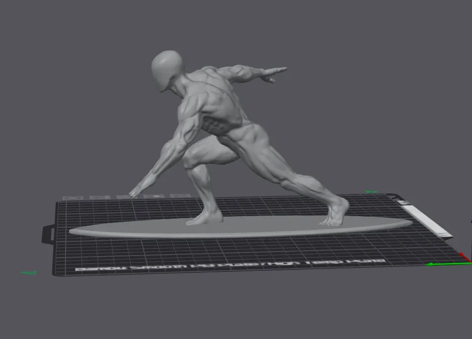 Chrome Surfer - Futuristic Decorative Figure - Deadmoon | Nexprint ...