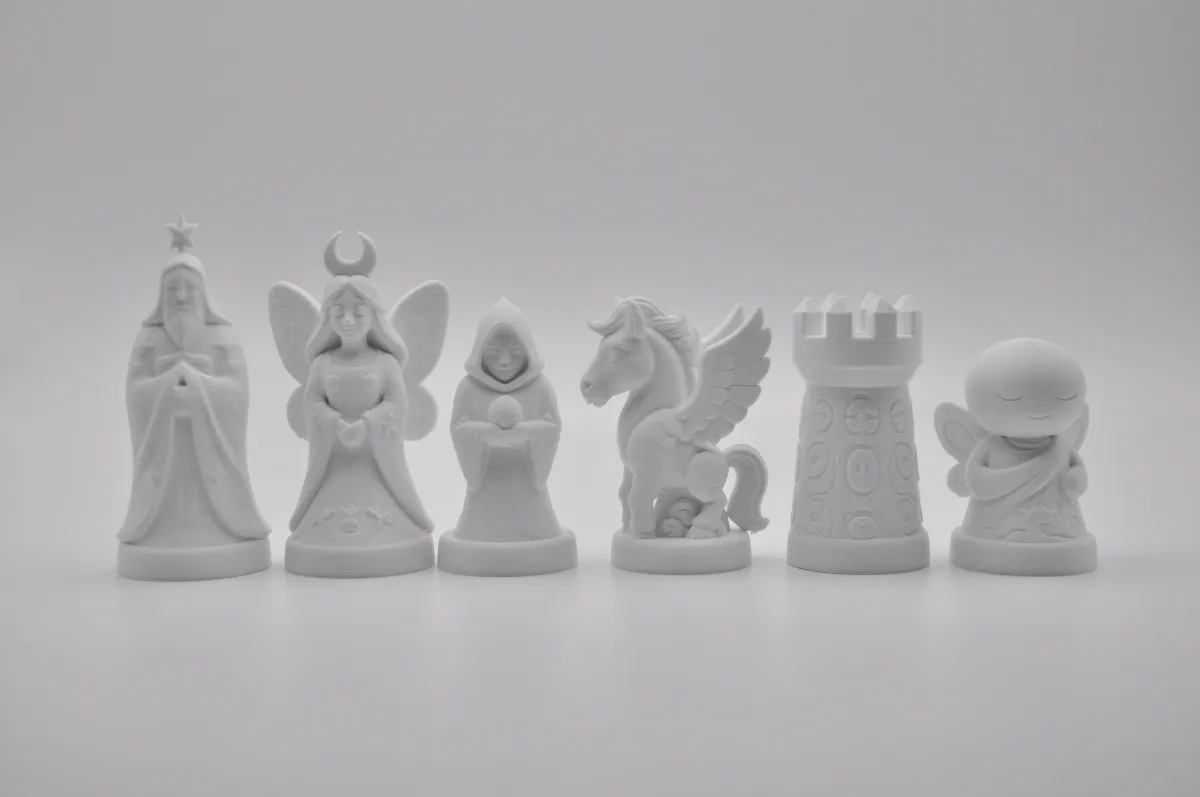 Dream v Nightmare Chess Set - M2 Design | Nexprint: Free 3D Model Downloads