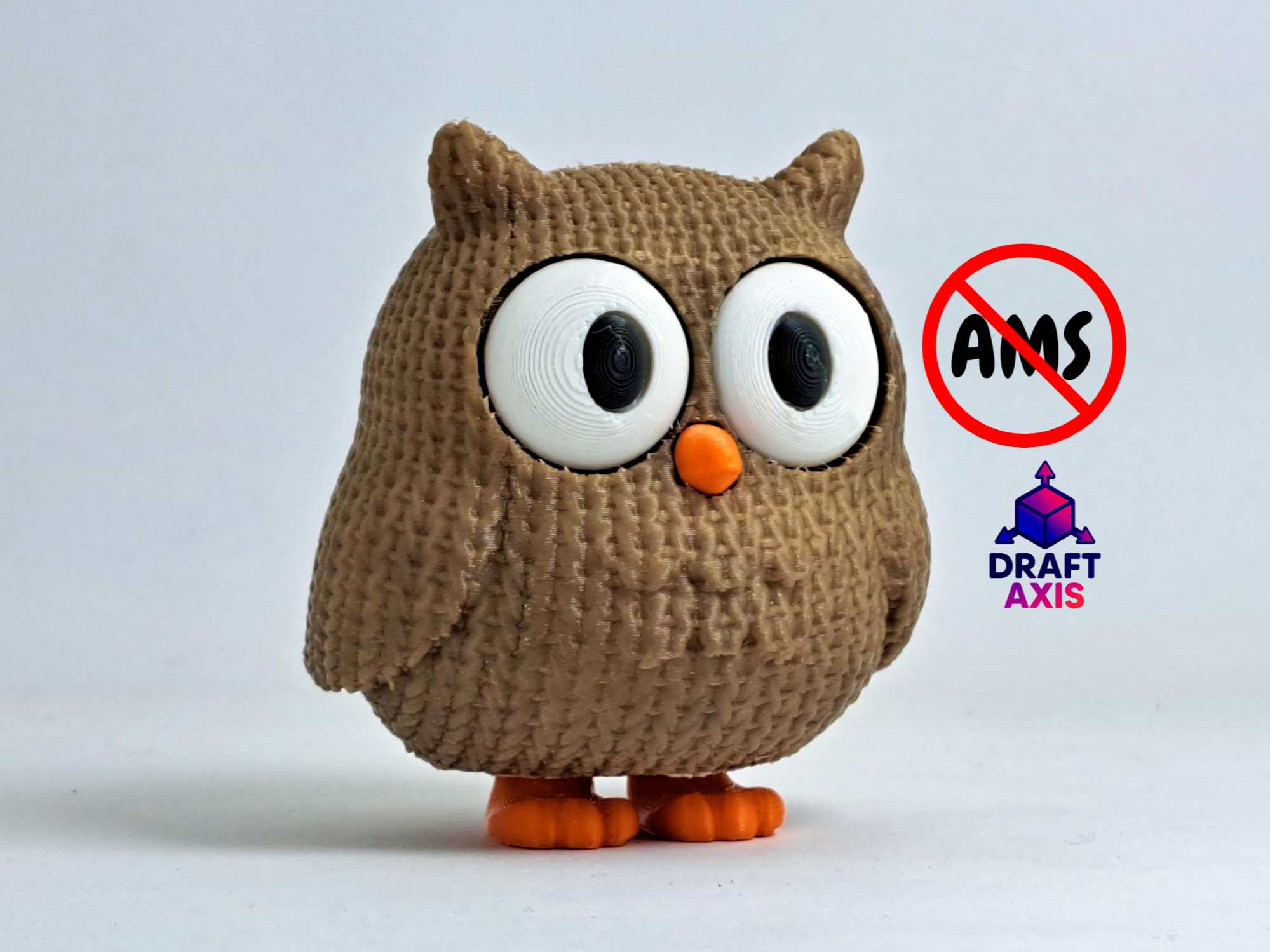 Knitted Owl - No AMS - DraftAxis | Nexprint: Free 3D Model Downloads