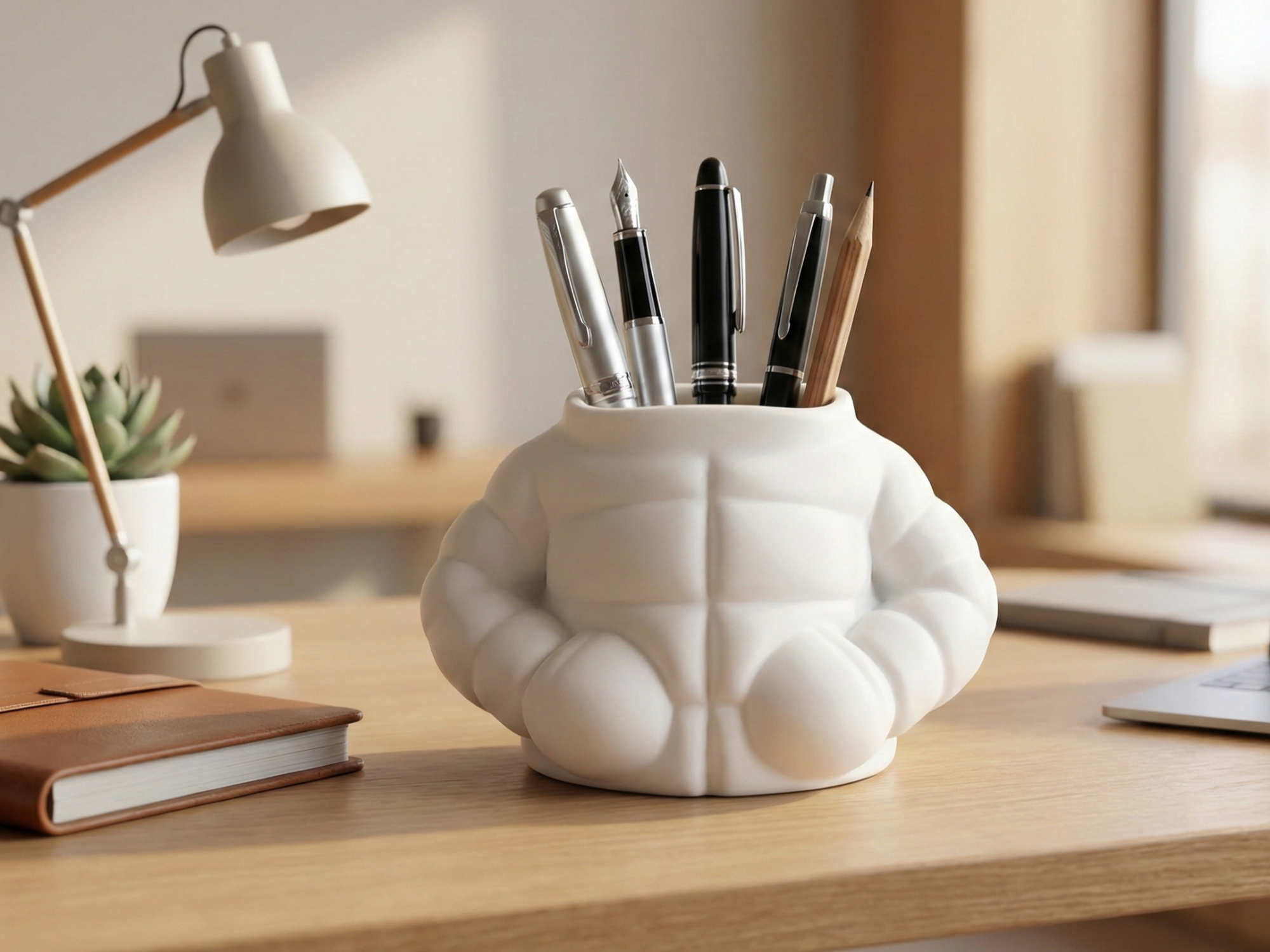 Puffer Jacket Pen Holder (110 mm) – Cozy Desk Organizer, Fast & Strong ...