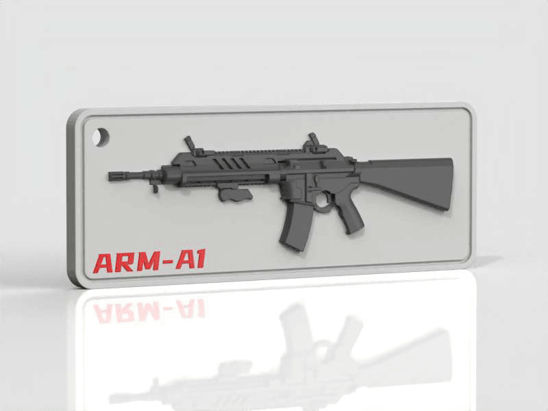 [weapon props] ARM pistol pendant, pendant, key chain - SAMPAN棱界复刻 ...