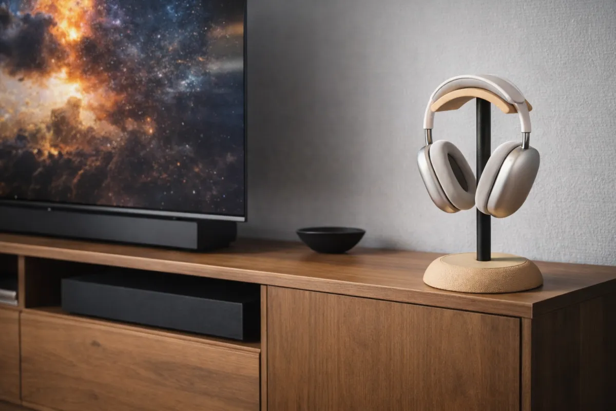 Headphone Stand – Scandinavian Minimal Design, Modern Desk Organizer ...