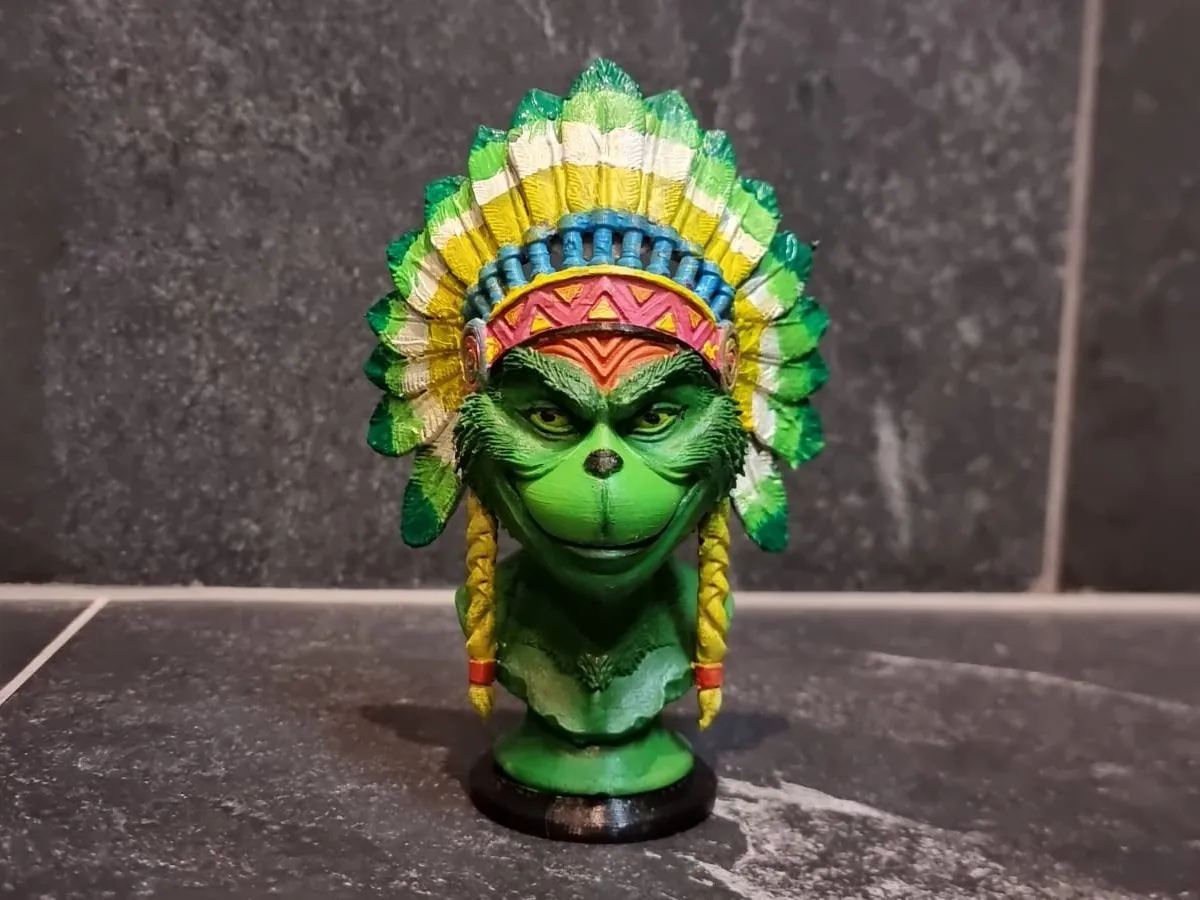 Native Grinch Bust - 3D Magic | Nexprint: Free 3D Model Downloads