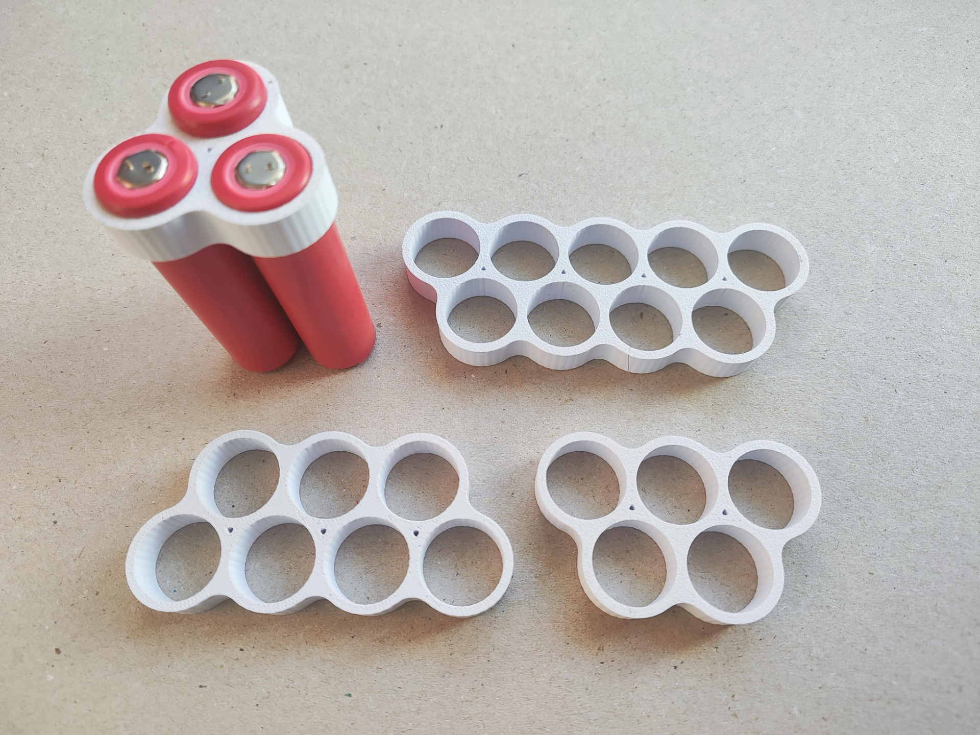 18650 Battery Compact Staggered Holder Set (3-9) - Mateusz Tokarz ...