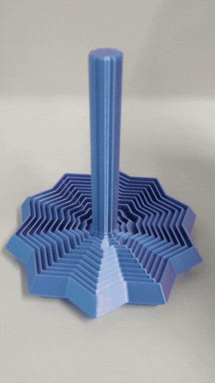 10-Edge Twist Decompression Toy | Carrot Tower | Layers of Nested ...