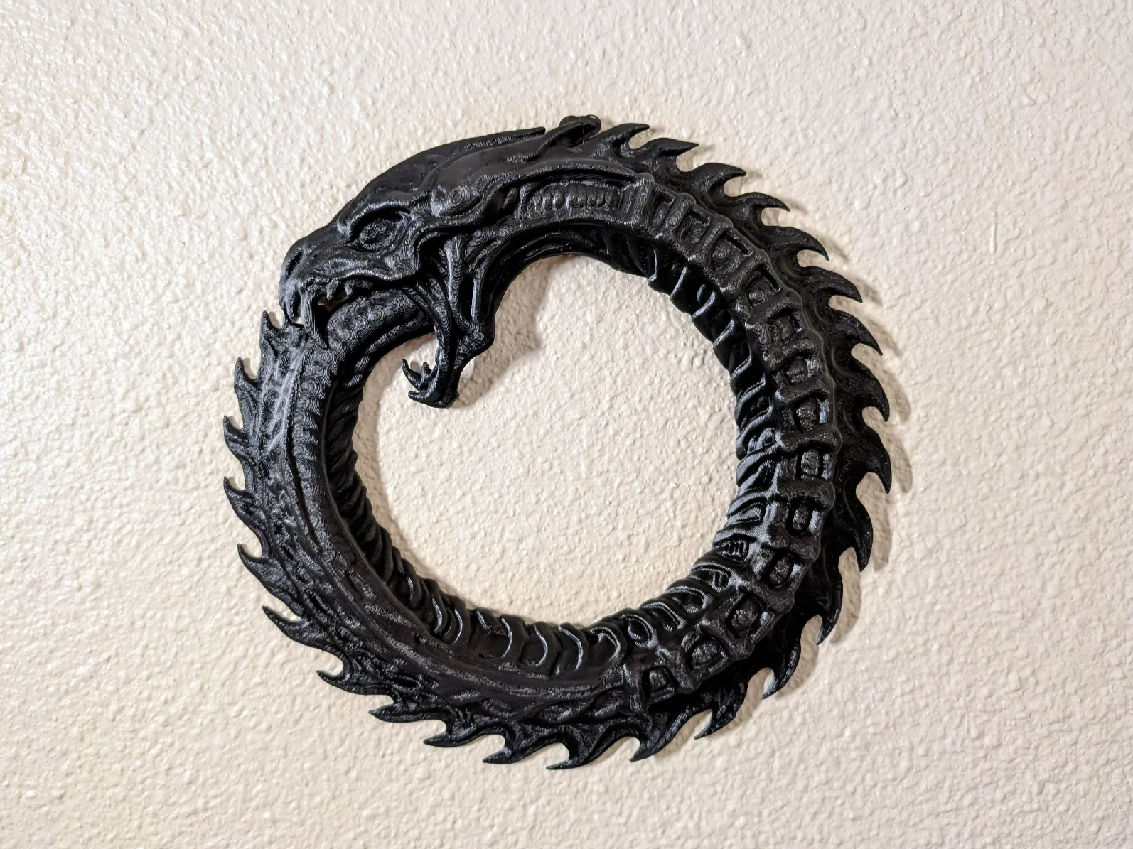 Dark Dragon Ouroboros - Wall Sculpture - Deadmoon | Nexprint: Free 3D ...