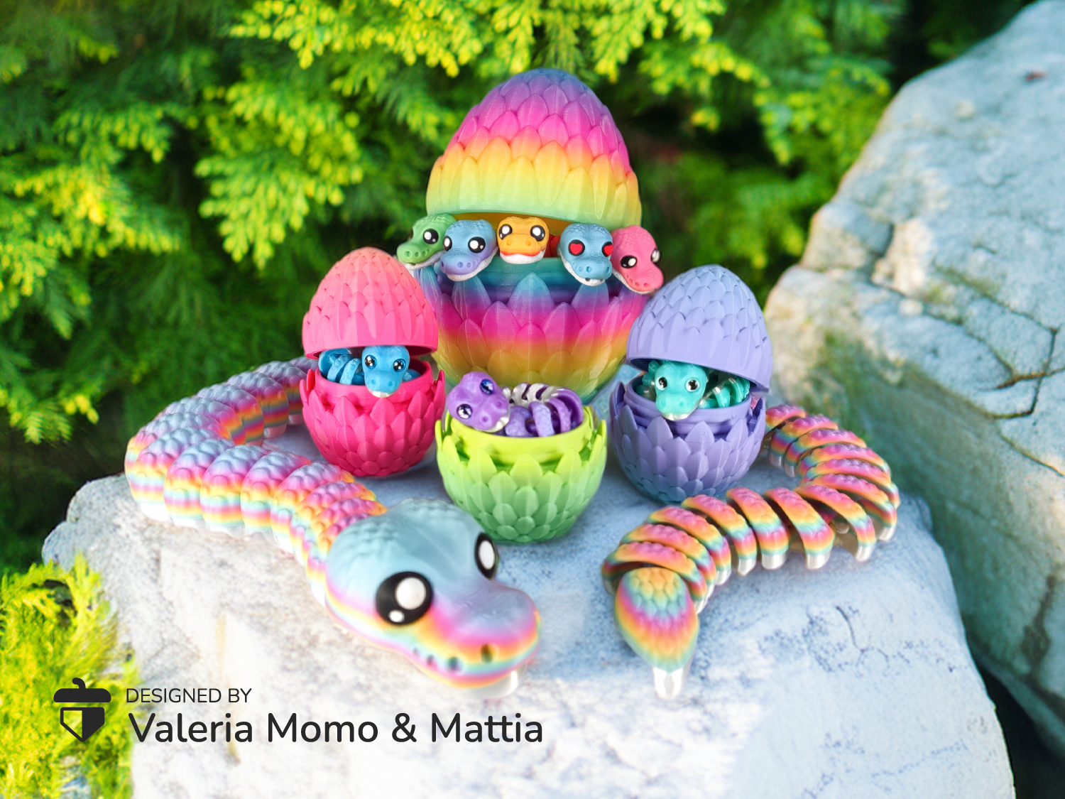 Scaled Egg Container 🥚 , for Dragon & Snake 🐉🐍 - Valeria Momo & Mattia ...