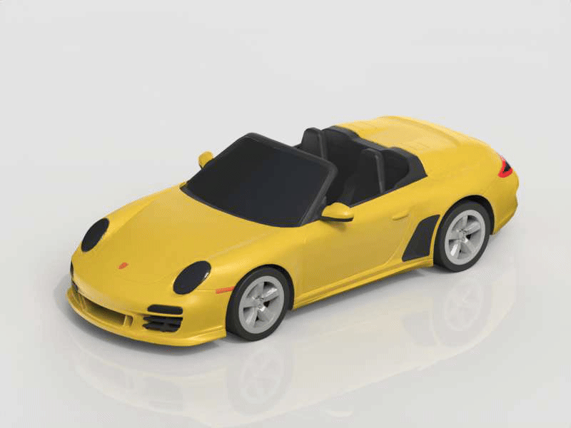 [Porsche] Porsche 911 Speedster(997.2) Car Model Tire Movable - SAMPAN ...
