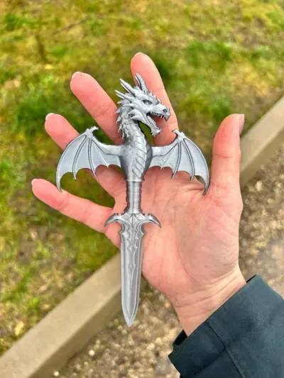 Dragon Dagger - 3D Liii | Nexprint: Free 3D Model Downloads