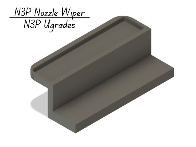 Elegoo Neptune 3 Pro Nozzle Wiper - Tang Fish | Nexprint: Free 3D Model ...