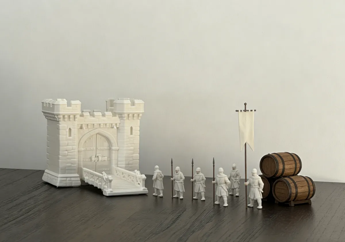 medieval city gate guard city gate castle - feiyu | Nexprint: Free 3D ...