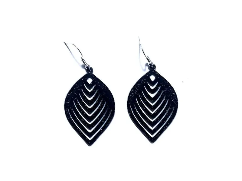 Echo Leaf - Earrings - BlueShadovv | Nexprint: Free 3D Model Downloads