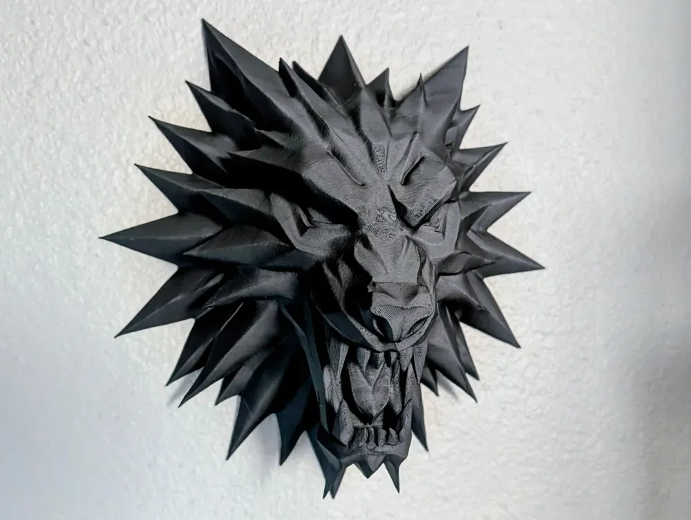 Witcher Wolf Head Wall Sculpture - Deadmoon | Nexprint: Free 3D Model ...