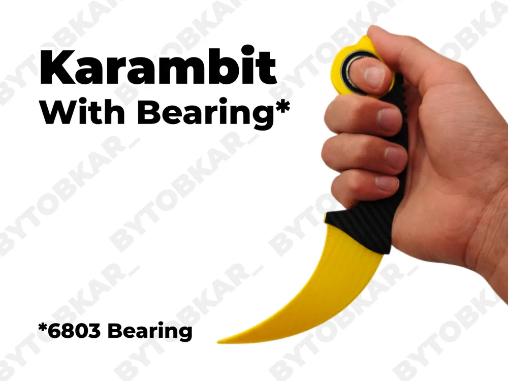 Fidget Karambit With 6803 Bearing - Tobkar_ | Nexprint: Free 3D Model ...